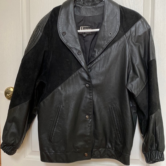 Comint | Jackets & Coats | Vintage Comint Unisex Black Leather And ...
